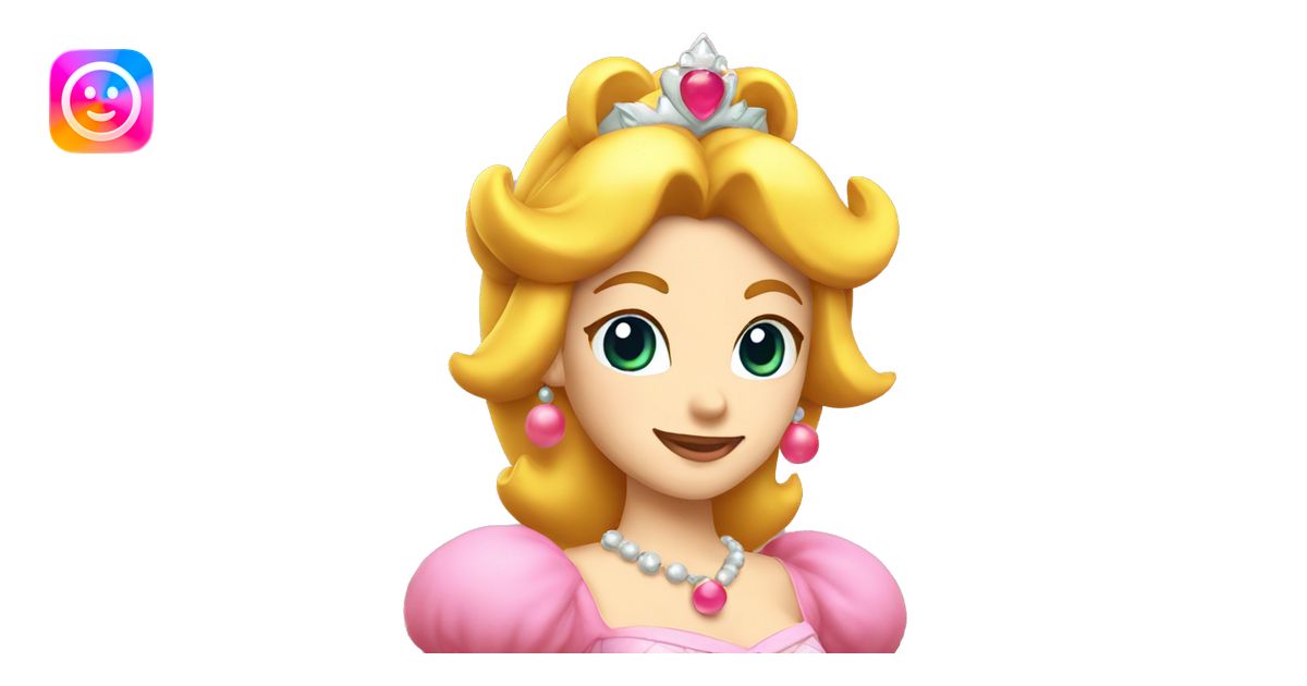 Princess Peach emoji | AI Emoji Generator