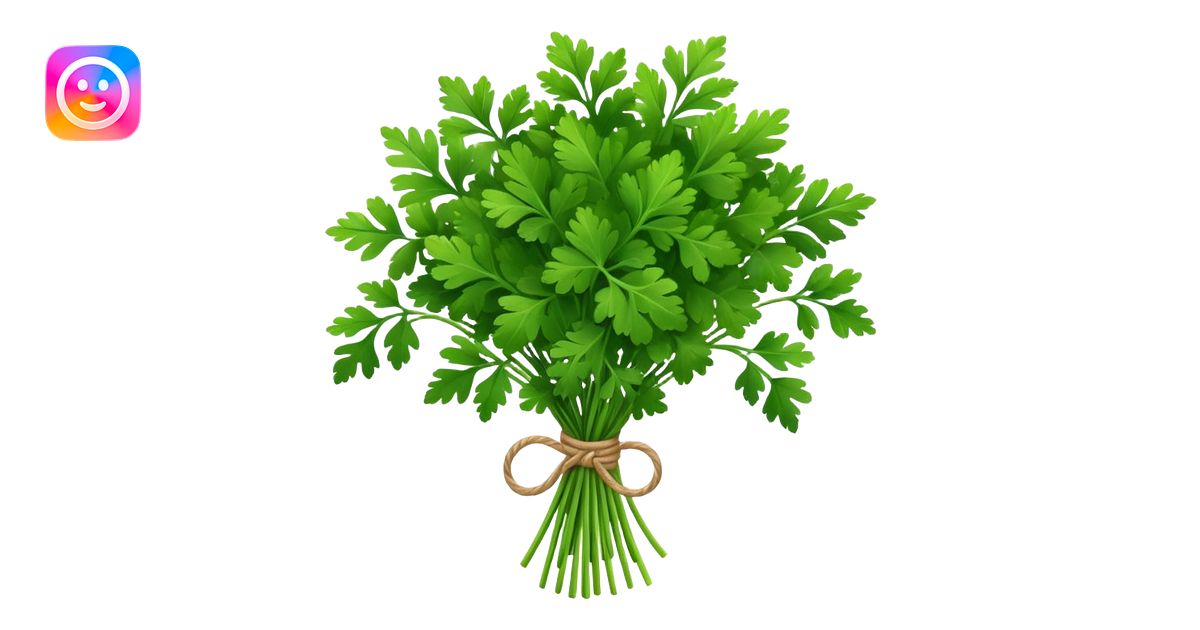 parsley herb bouquet emoji | AI Emoji Generator