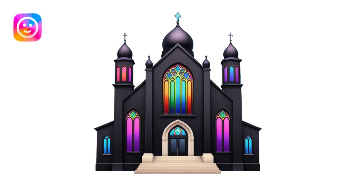 jewish synagogue temple in dark goth aesthetic style with black ...