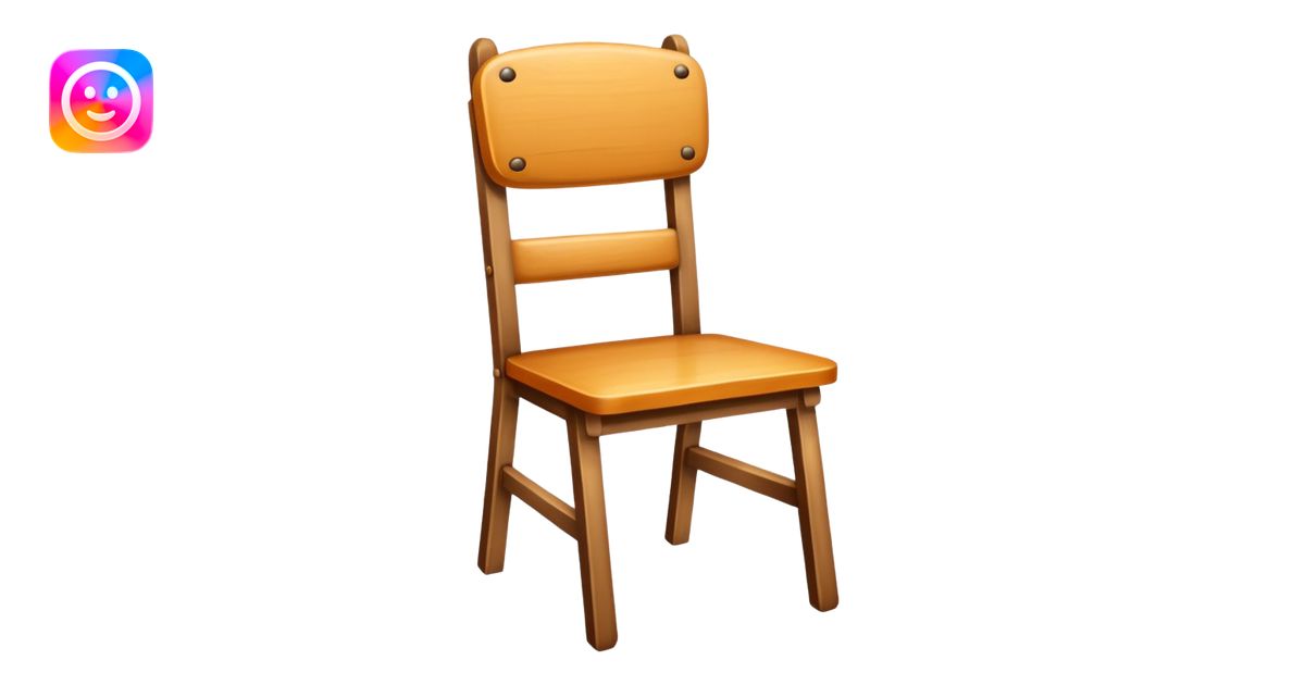 wooden chair emoji | AI Emoji Generator