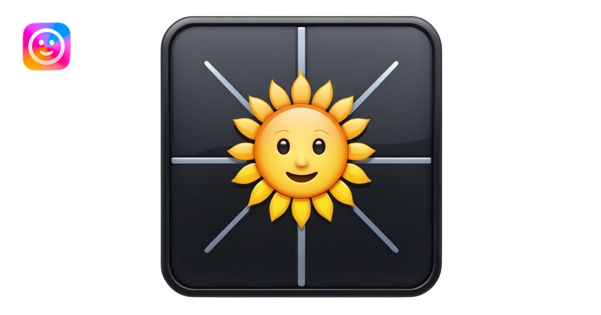 solar panel emoji | AI Emoji Generator