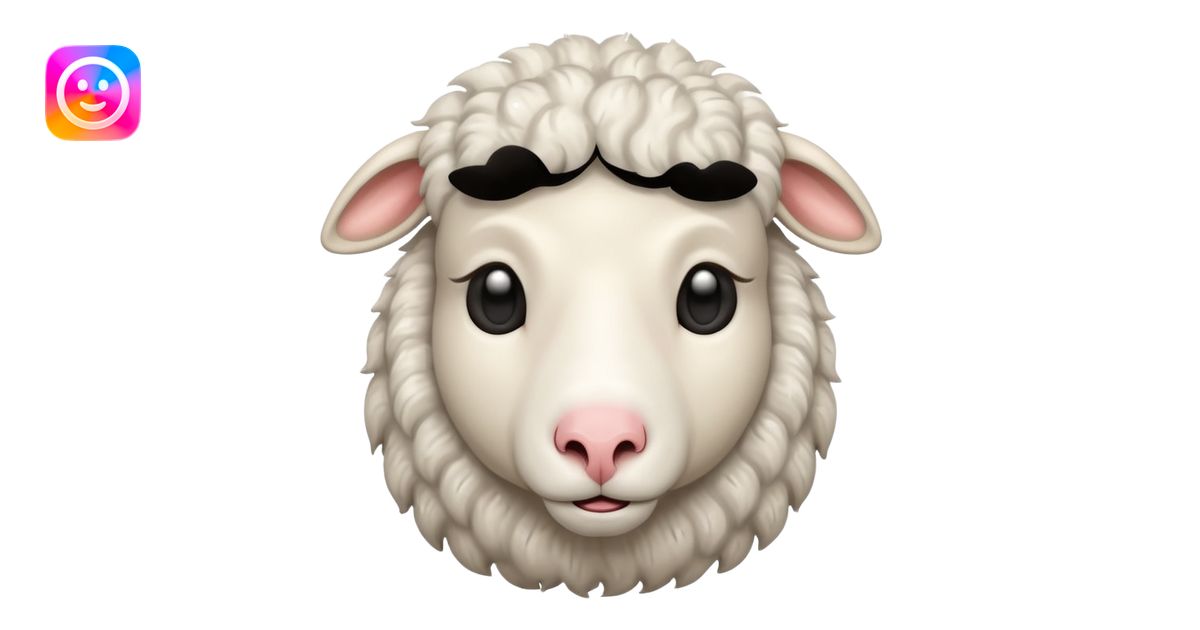 Sad crying sheep emoji | AI Emoji Generator