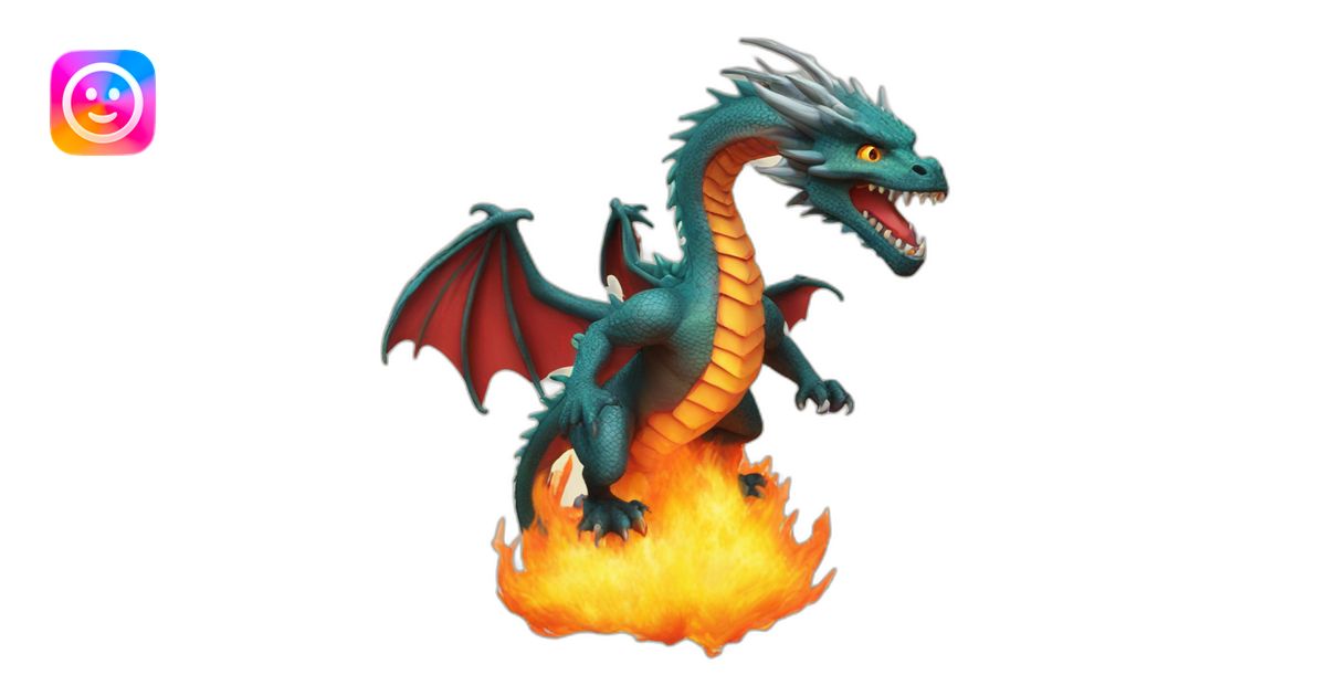fire-breathing-dragon emoji | AI Emoji Generator