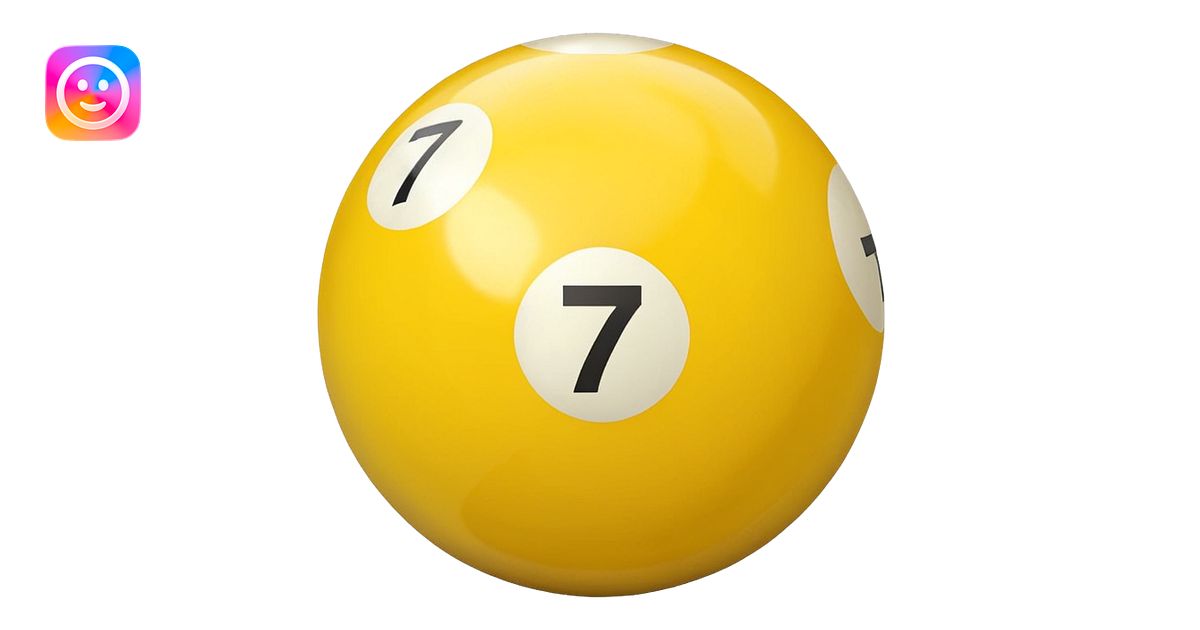 7 numbered billiard ball emoji | AI Emoji Generator