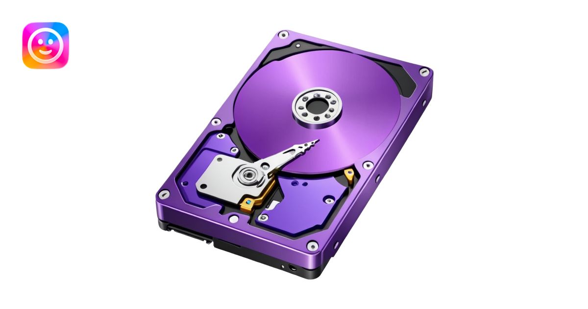 purple hdd drive emoji | AI Emoji Generator
