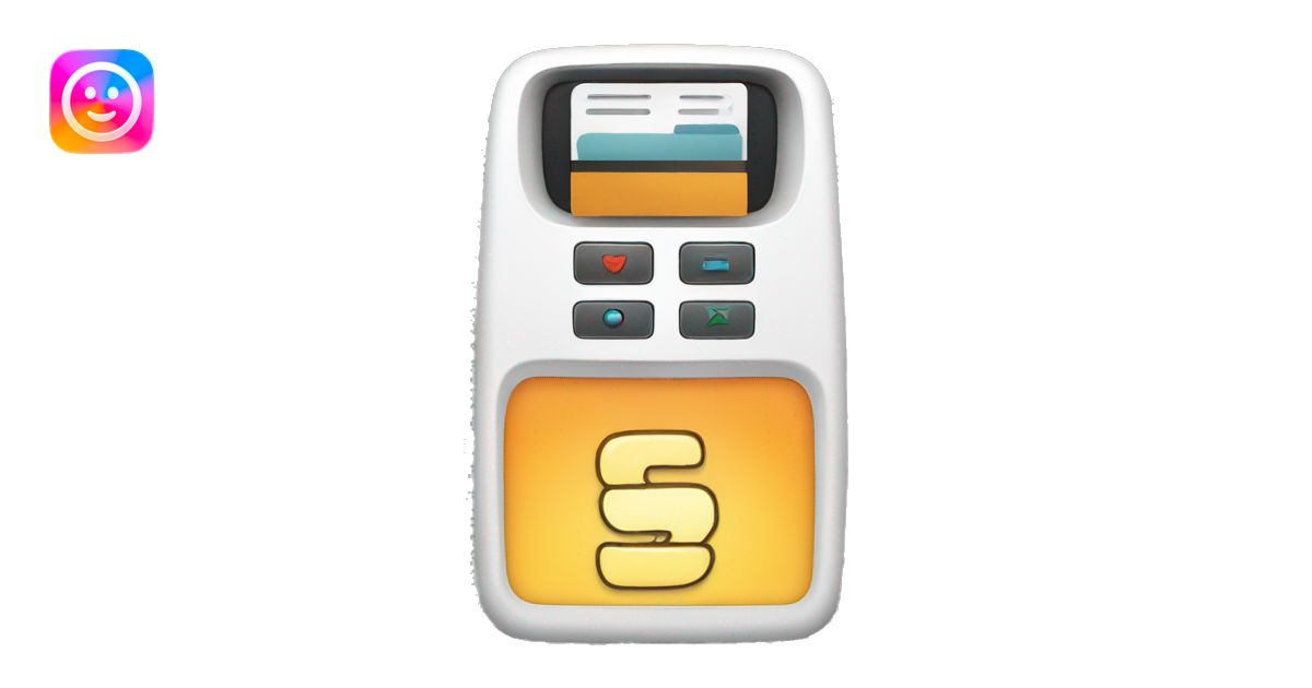 simple credit card reader emoji | AI Emoji Generator