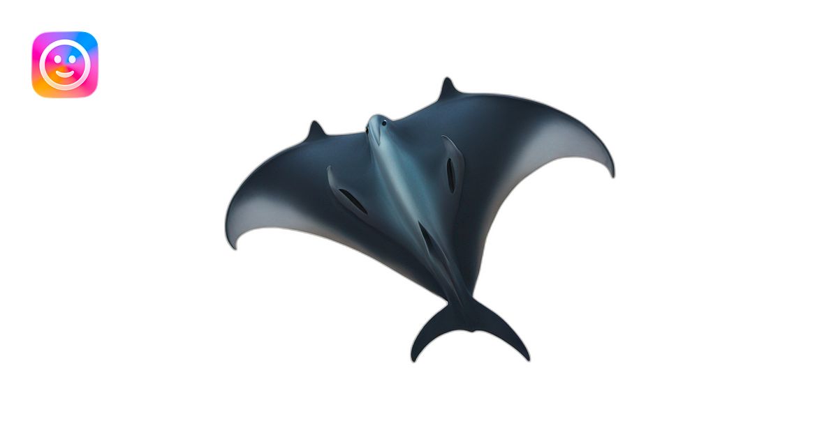 Raie manta emoji | AI Emoji Generator