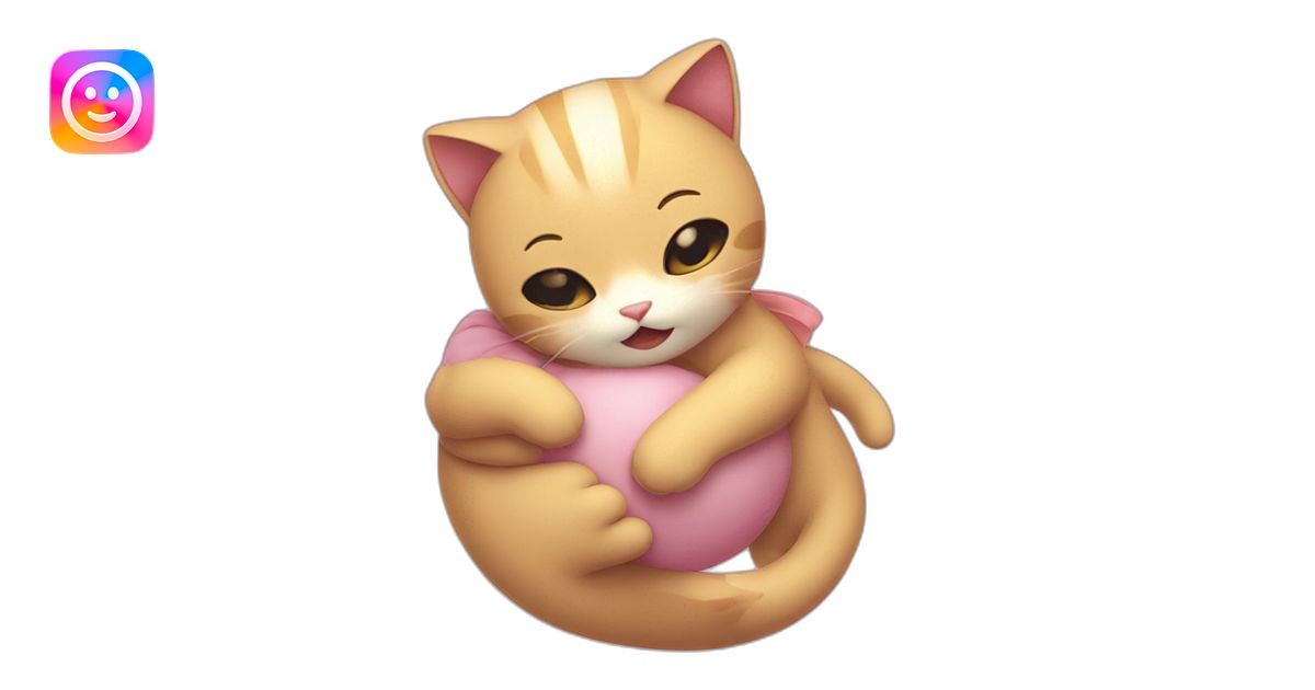 Mew sending hug emoji | AI Emoji Generator