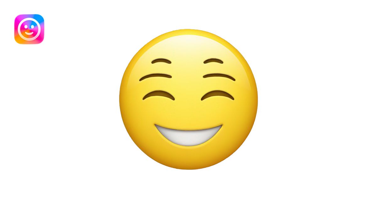 round emoji smile yellow emoji | AI Emoji Generator