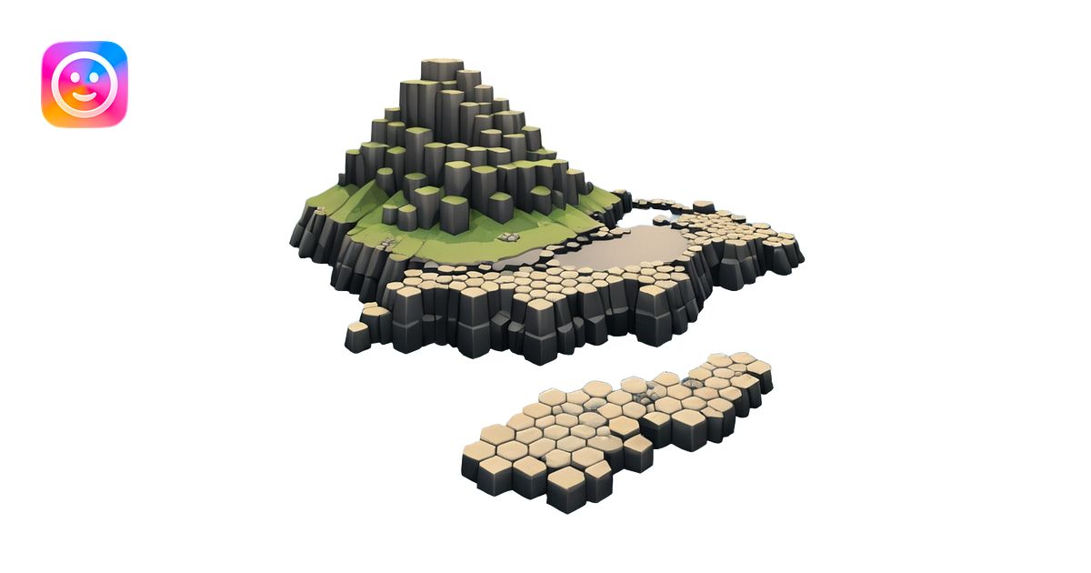 giant's causeway in northern ireland it has hexagonal rock pillars set ...