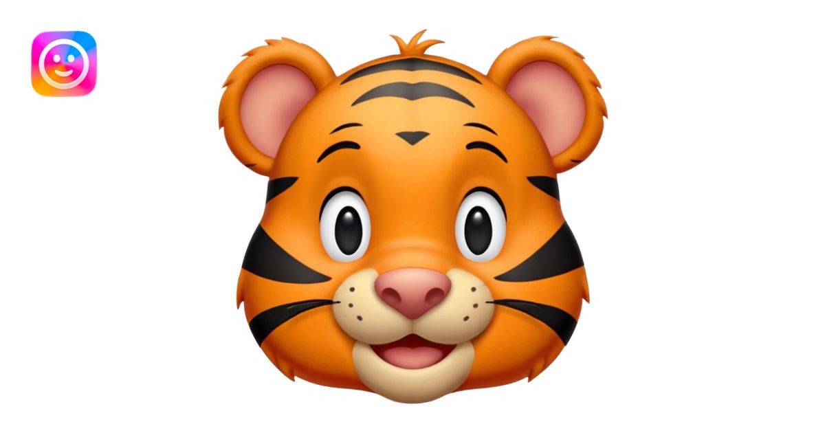 Tigger from the animated series Winnie the Pooh and Tigger Too emoji ...