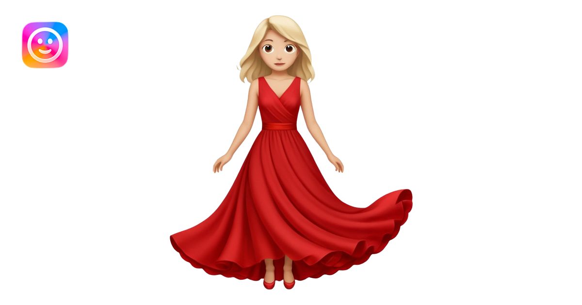 red dress emoji | AI Emoji Generator