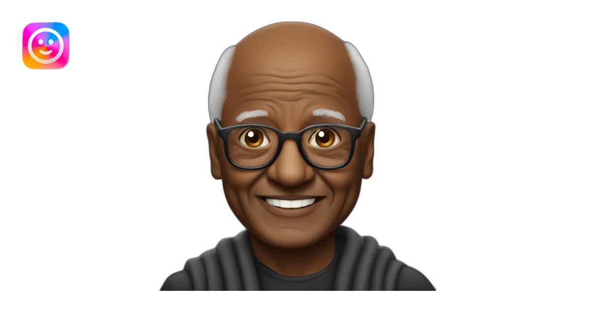 Desmond Tutu in a tutu emoji | AI Emoji Generator