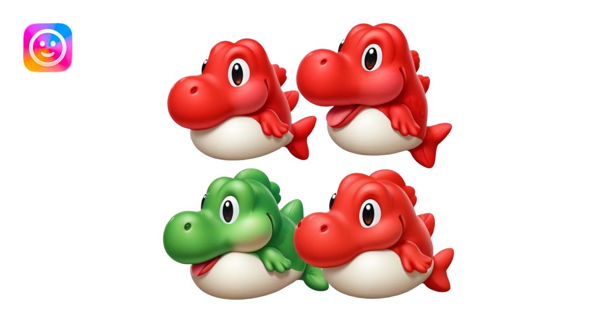 yoshi vers cute plus mignon comme la troisième image mais avec un coco ...