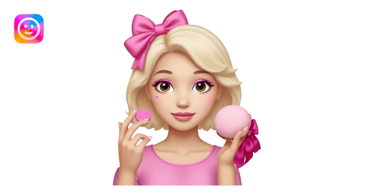 female face, light skin tone, small simple closed smile. One hand ...