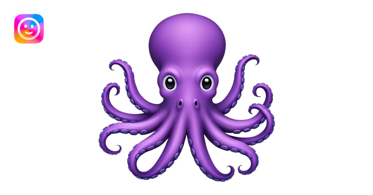 a purple octopus emoji | AI Emoji Generator
