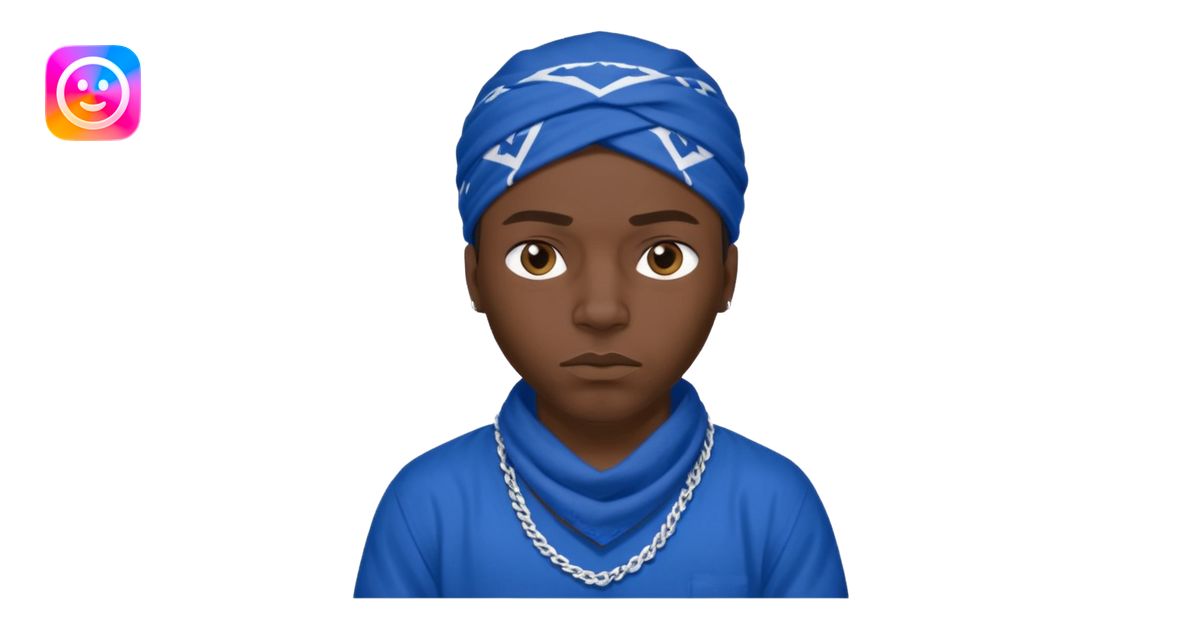 gangster crips emoji | AI Emoji Generator
