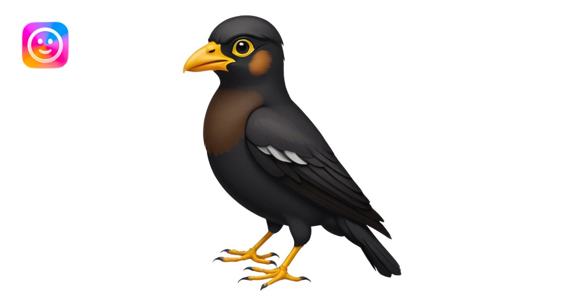 A common myna bird emoji emoji | AI Emoji Generator