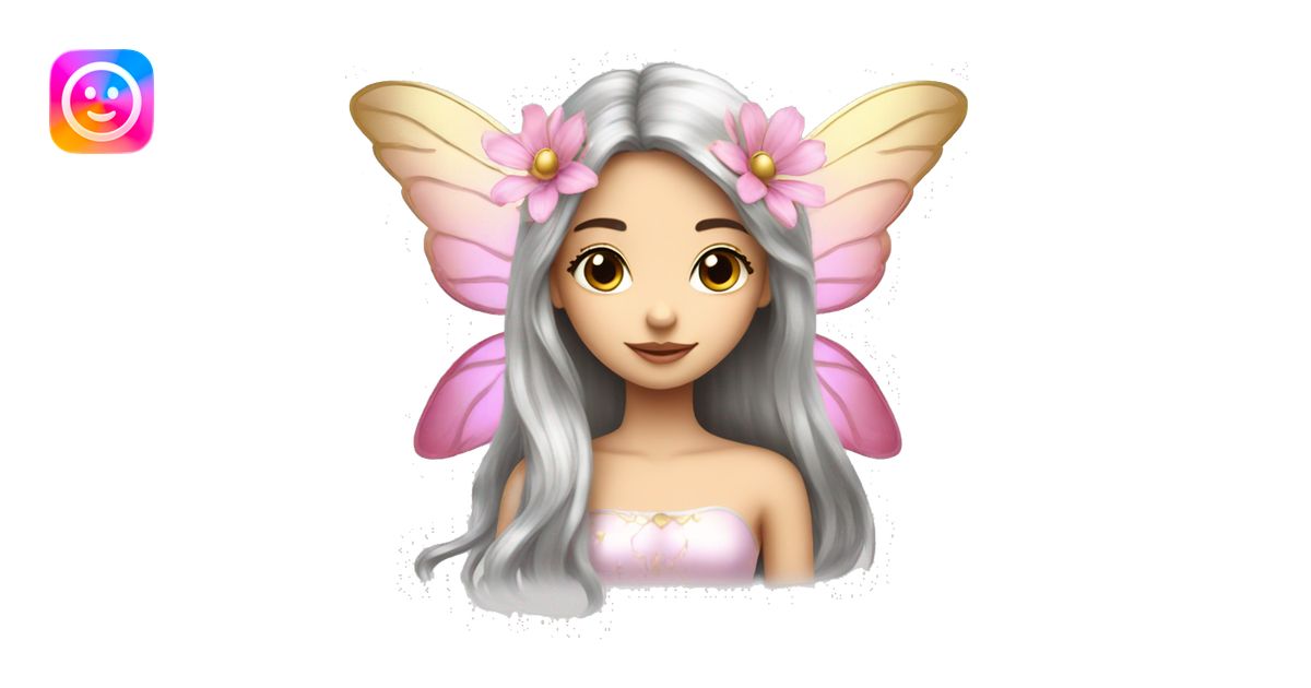 Beautiful, flower, fairy, pink, silver, gold, long hair, big wings ...