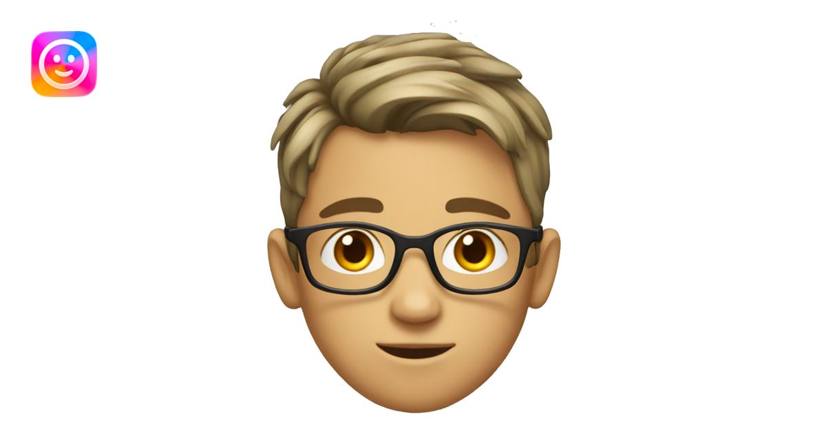Smart teen boy emoji | AI Emoji Generator