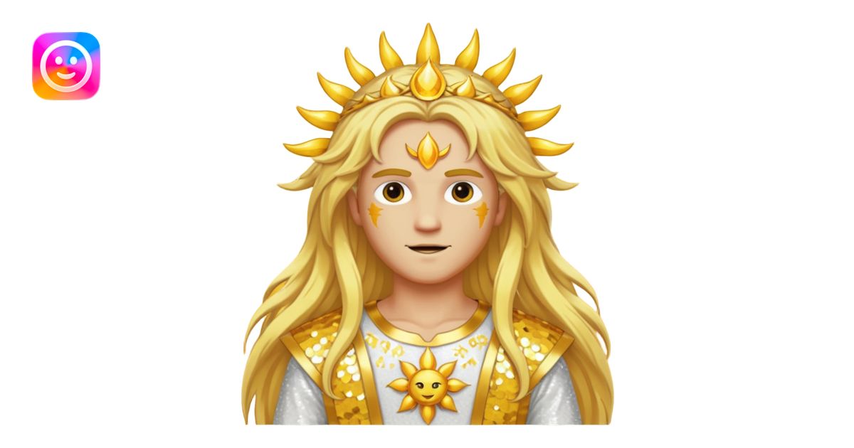 Sol, God of Sun from Gods and Goddesses with long golden blonde hair ...