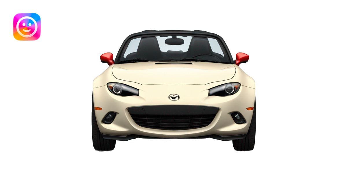 Mazda mx5 nb with sunglasses emoji | AI Emoji Generator