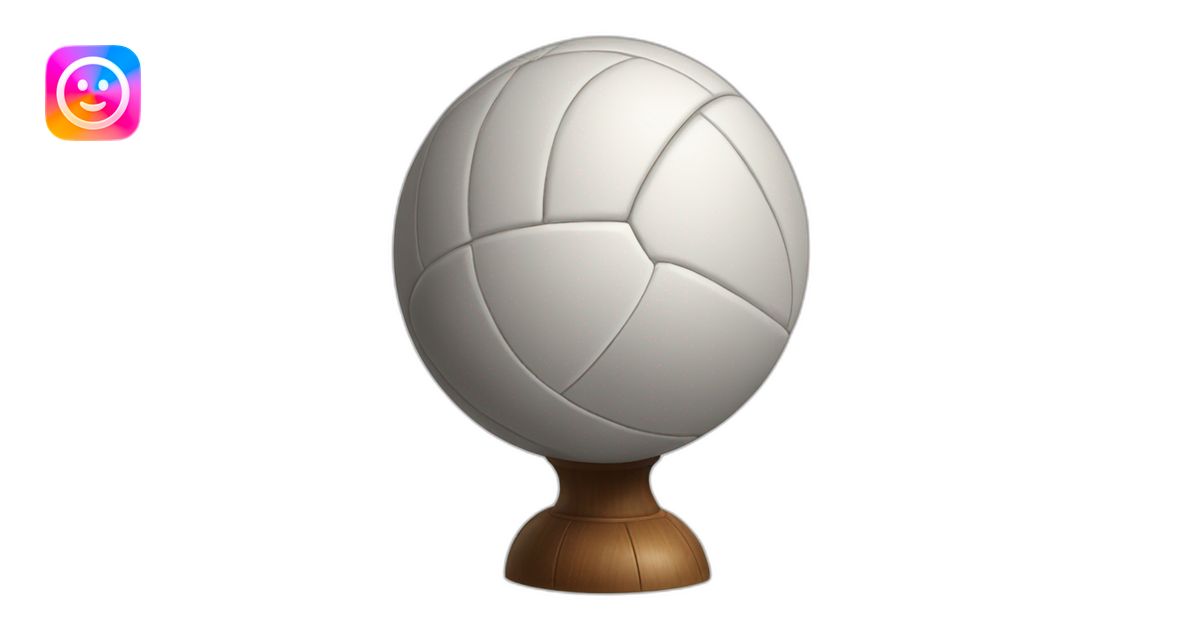 wilson ball volley ball emoji | AI Emoji Generator
