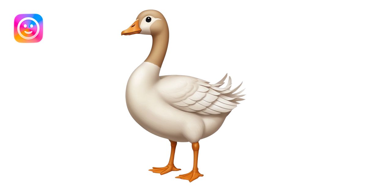 goose with a human female feet emoji | AI Emoji Generator