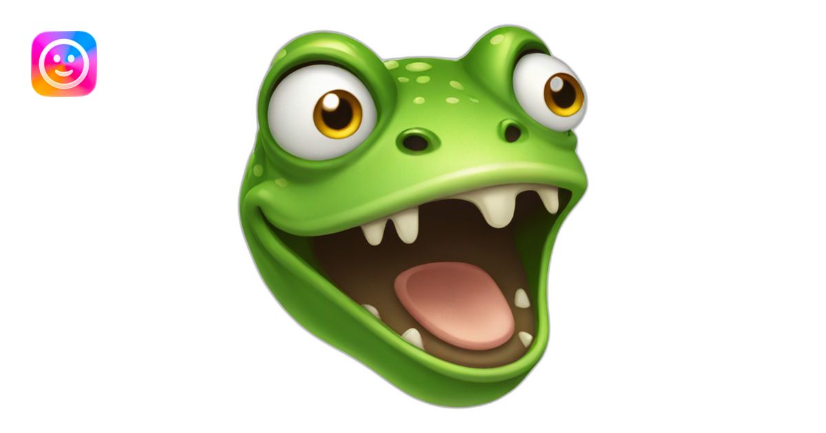 frog scream emoji | AI Emoji Generator