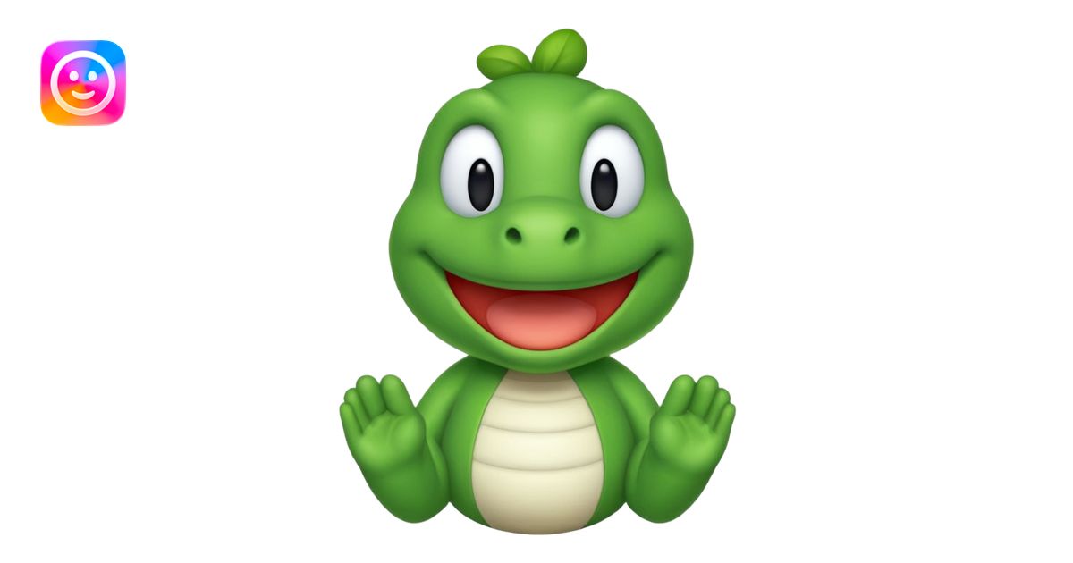 Yoshi from Mario emoji | AI Emoji Generator
