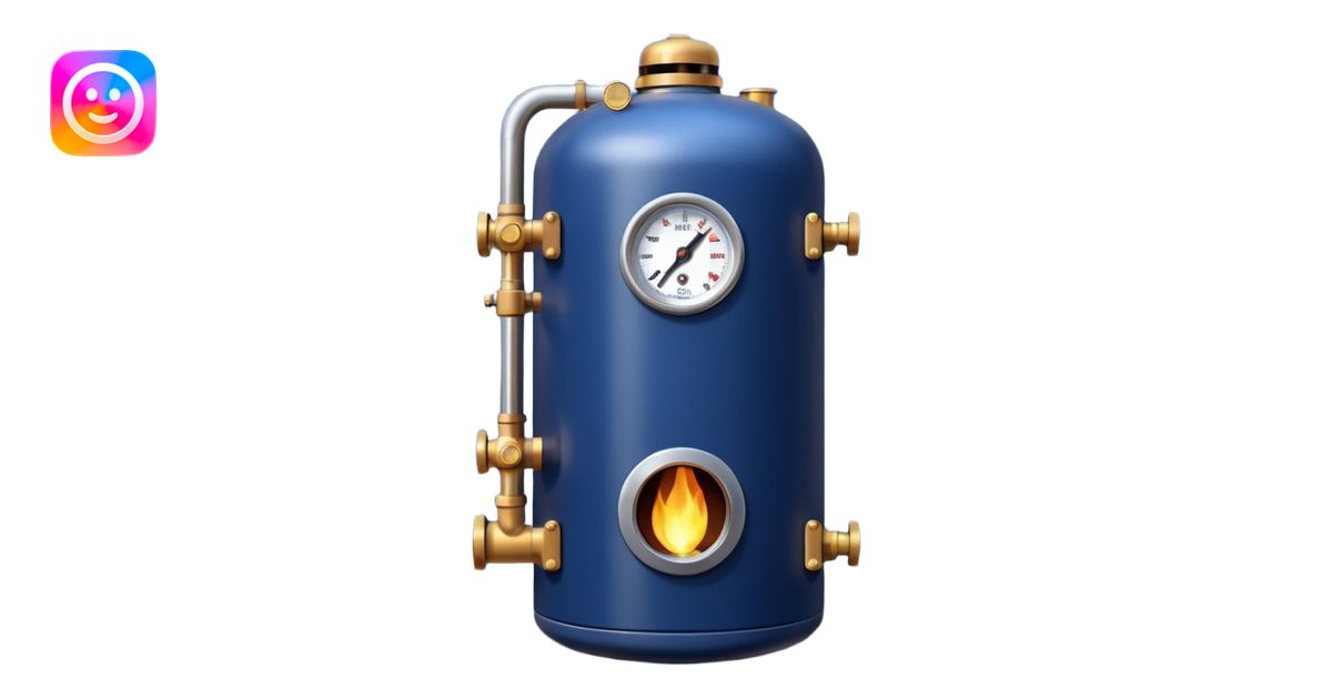 navy blue boiler modern detailed mlore detailed emoji | AI Emoji Generator