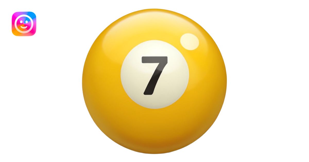 billiard ball 7 number emoji | AI Emoji Generator
