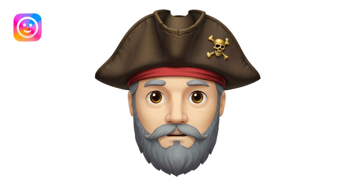 pirate captain bearded emoji | AI Emoji Generator