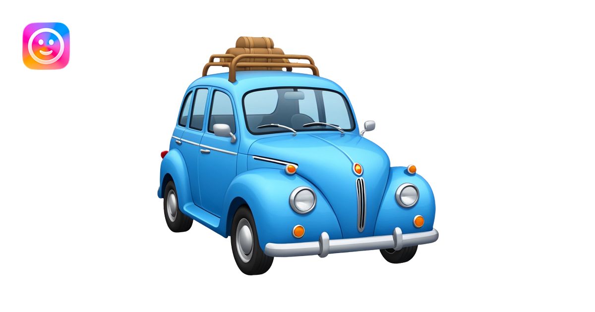 blue Indian car emoji | AI Emoji Generator