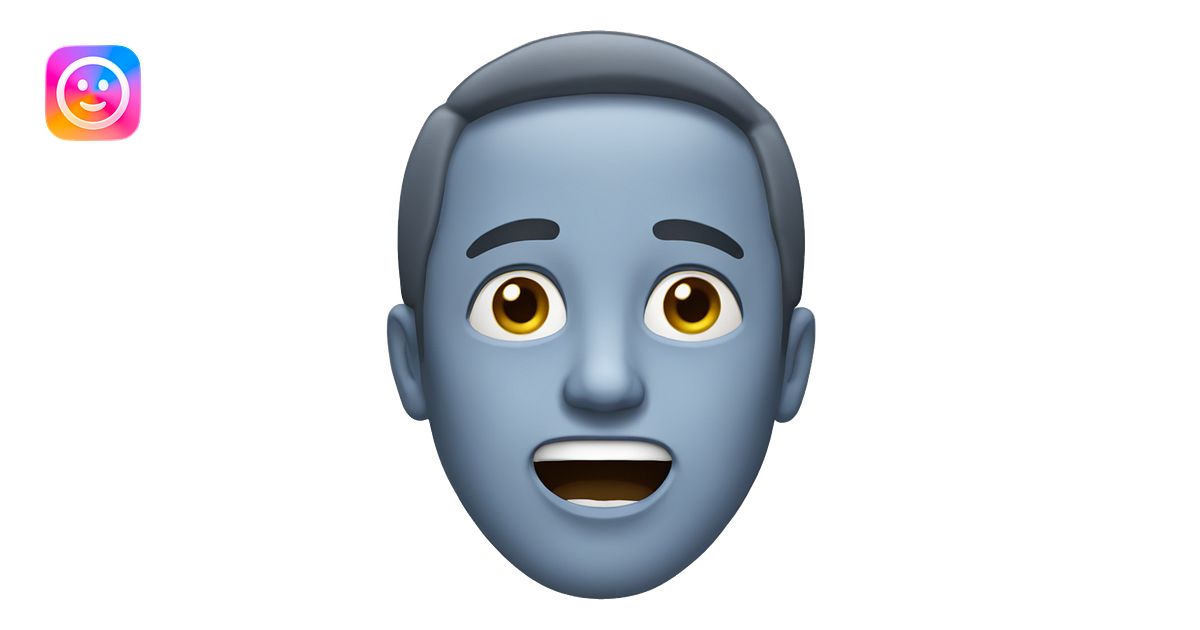 A guy mewing emoji | AI Emoji Generator