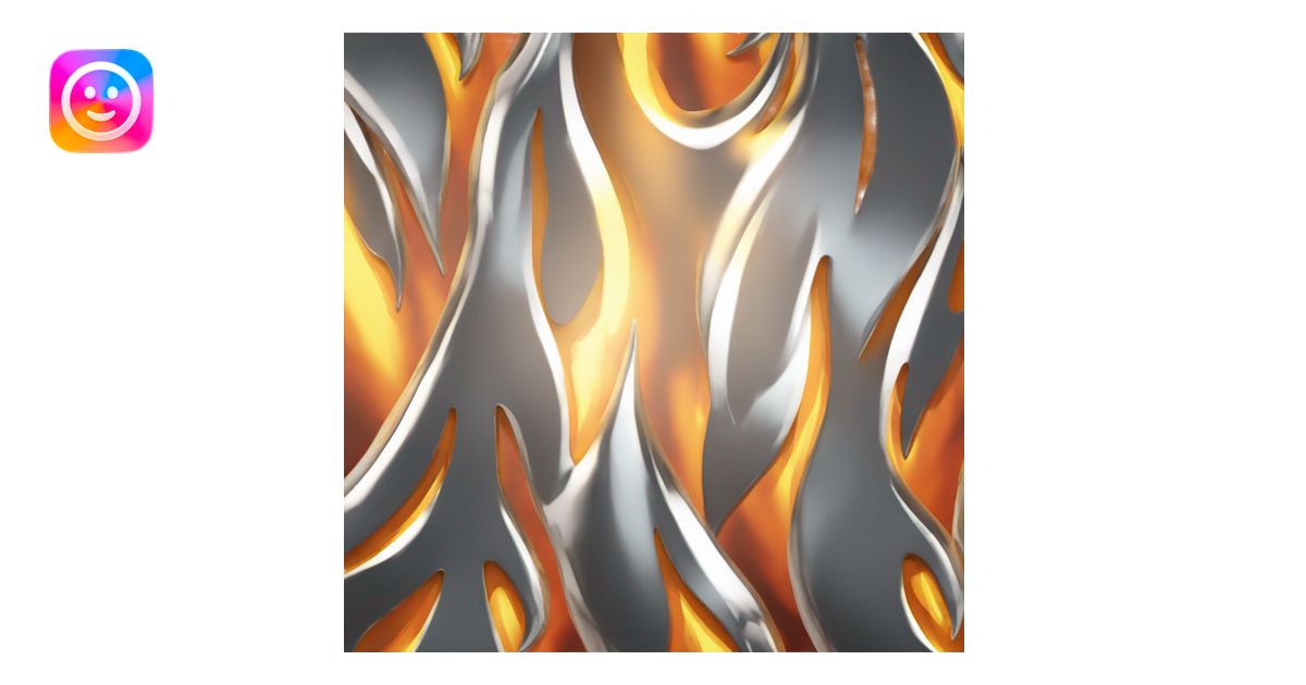 Chrome flame emoji | AI Emoji Generator