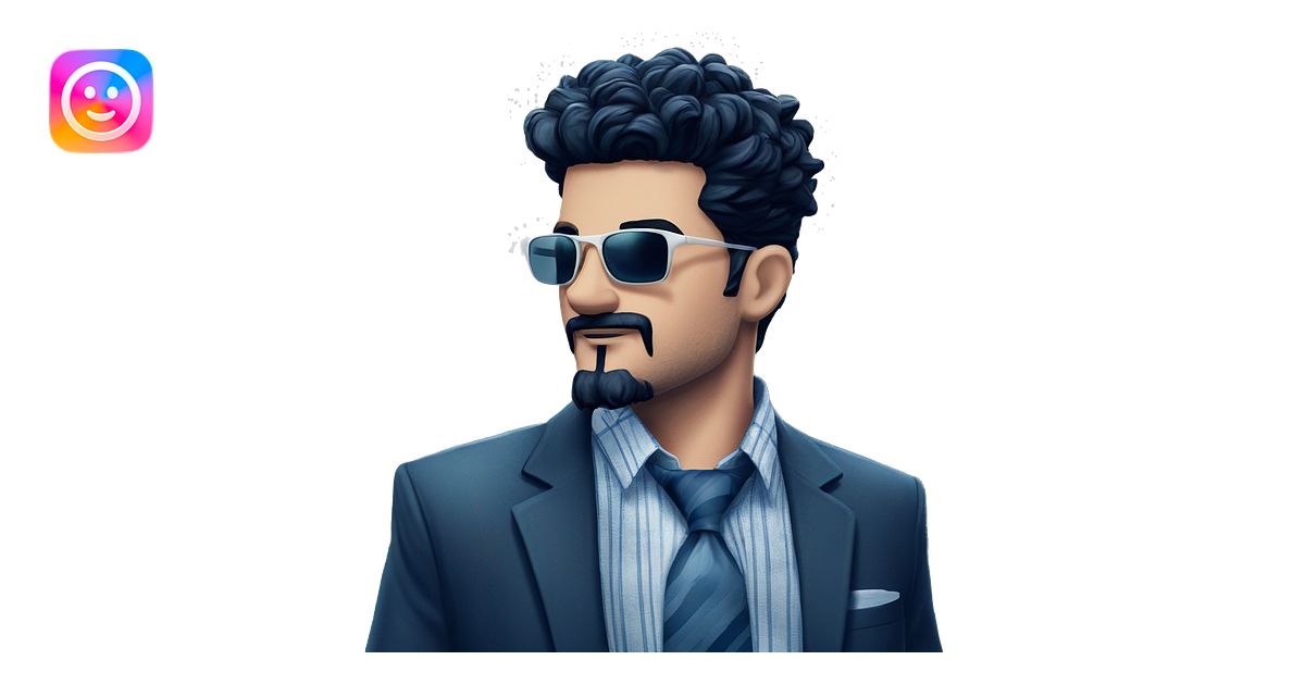 cool dude in suit emoji | AI Emoji Generator