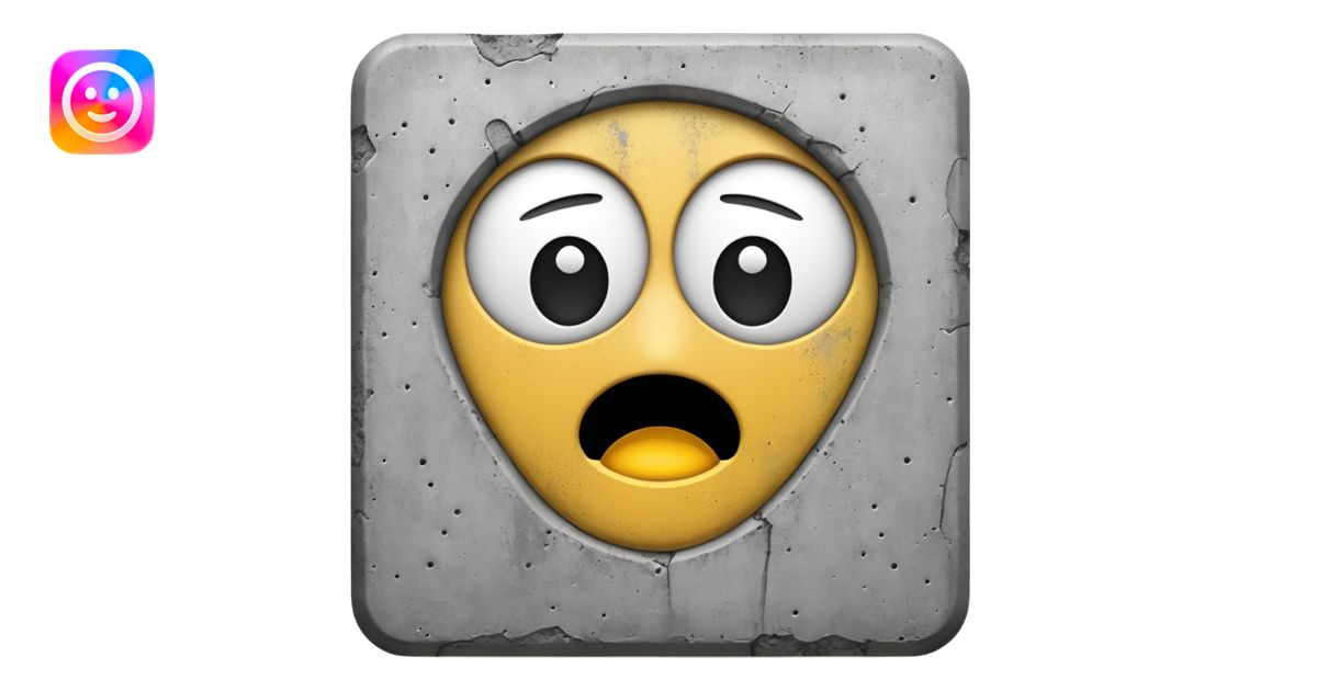 concrete wall, just a wall emoji | AI Emoji Generator