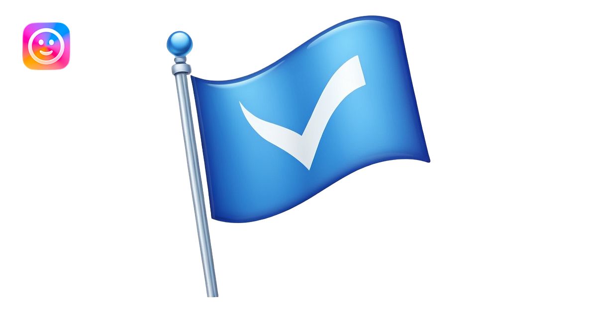 I want to create my own flag. That looks like a verified badge for ...