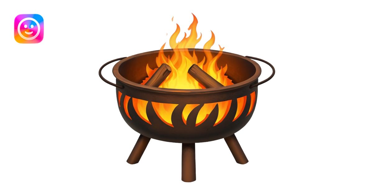 Forge Fire Pit in blacksmith item emoji | AI Emoji Generator