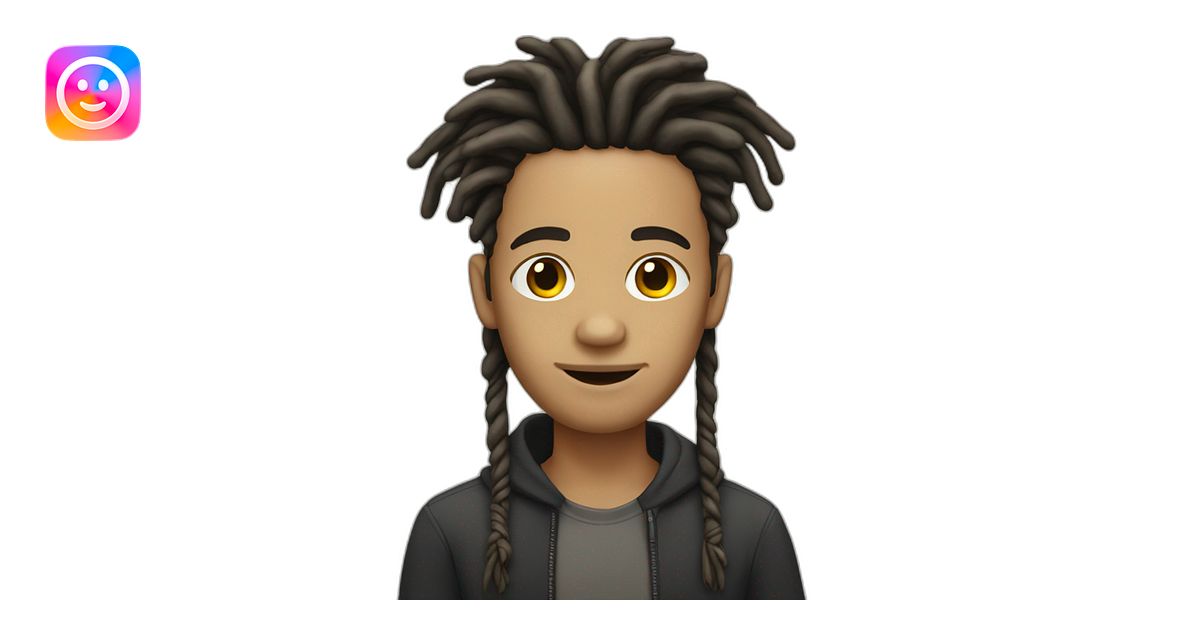 light-skin man with dreadlocks emoji | AI Emoji Generator