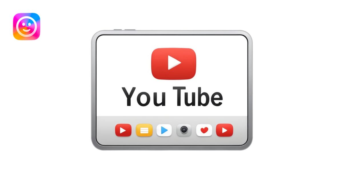 youtube interface in browser emoji | AI Emoji Generator