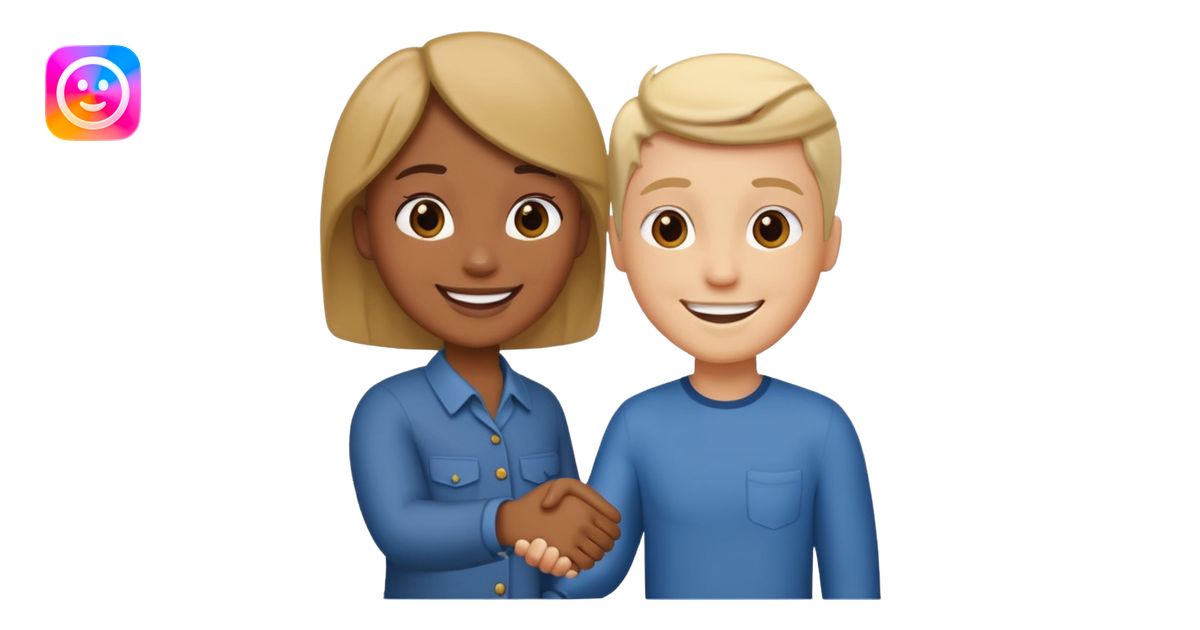 hand shake different color skin emoji | AI Emoji Generator