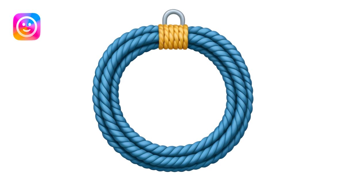 SAFETY ROPE emoji | AI Emoji Generator