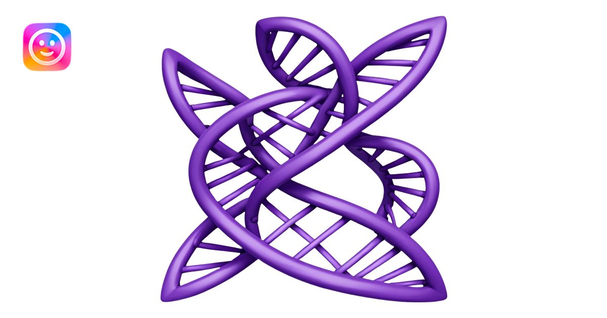 I want a DNA helix with a draped, rippled purple sheet as a background ...