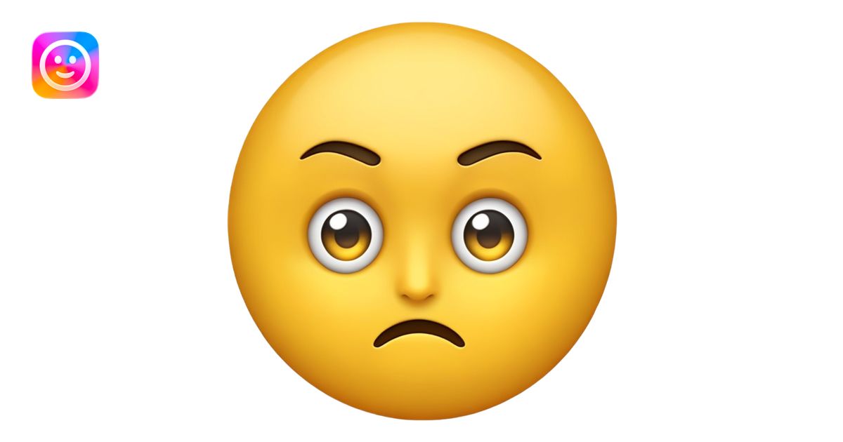 Bombastic side eye yellow default emoji emoji | AI Emoji Generator