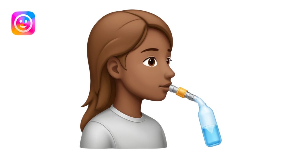 Side profile nose breathing air emoji | AI Emoji Generator
