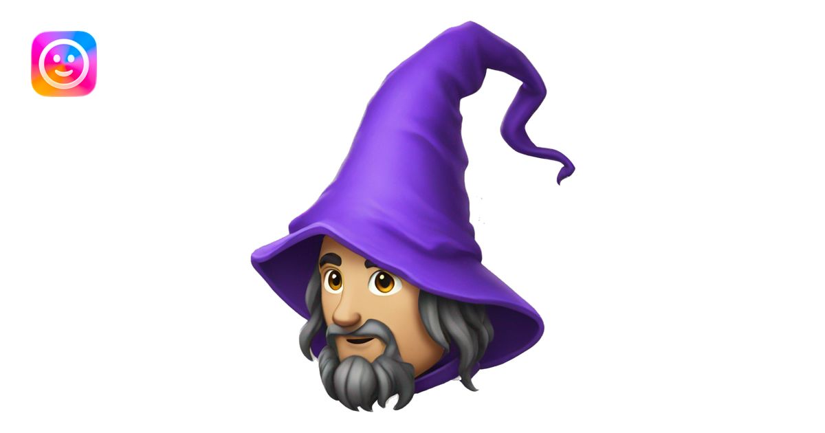 MERLIN MAGE PURPLE emoji | AI Emoji Generator