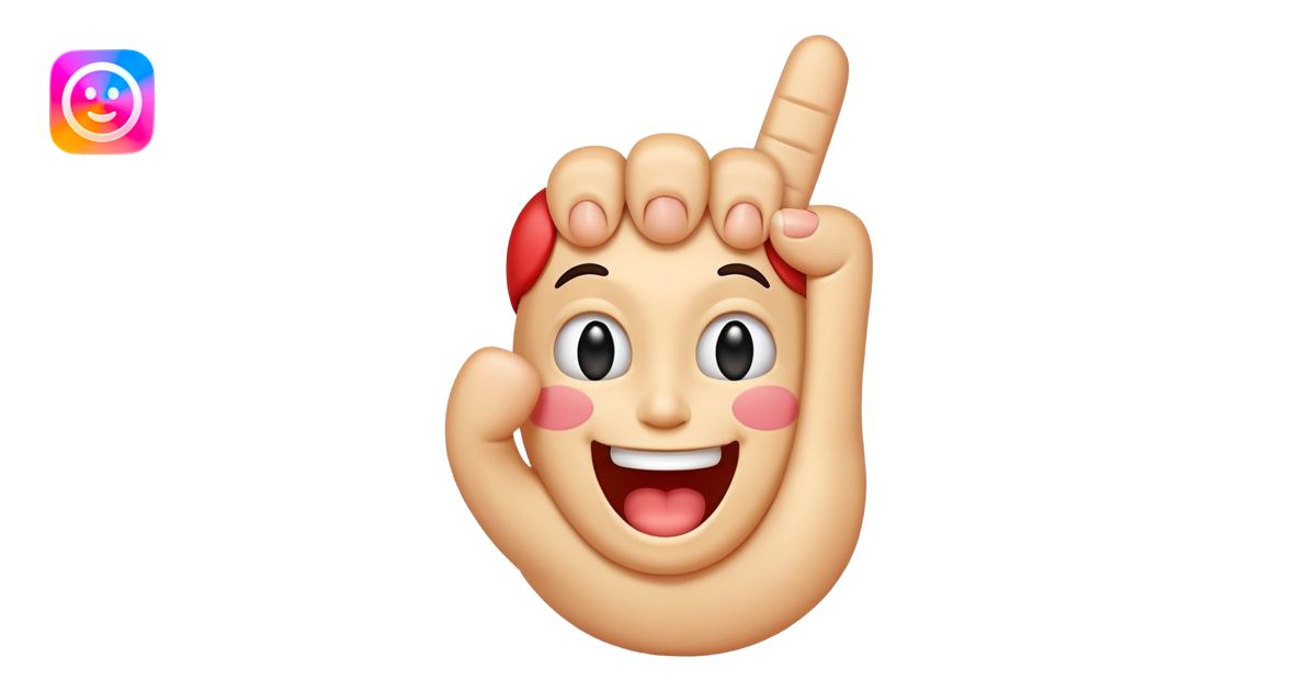Middle finger 🖕 and laughing face 🤣 emoji | AI Emoji Generator