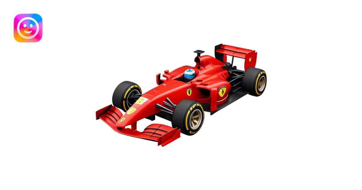 A ferrari f1 car emoji | AI Emoji Generator